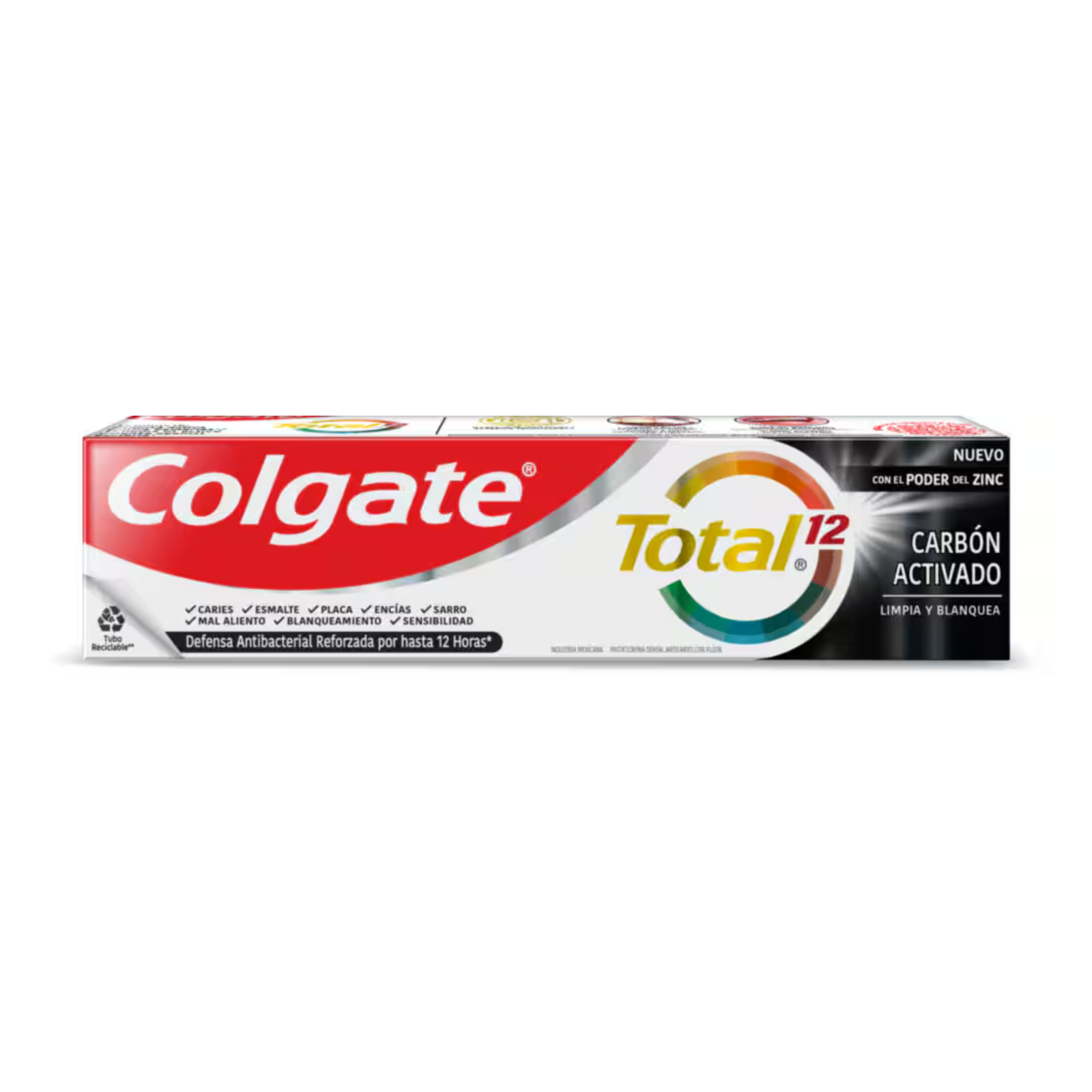 Colgate Pasta Dental Total 12 Carbon Activado 75 ml - Pamelita ...