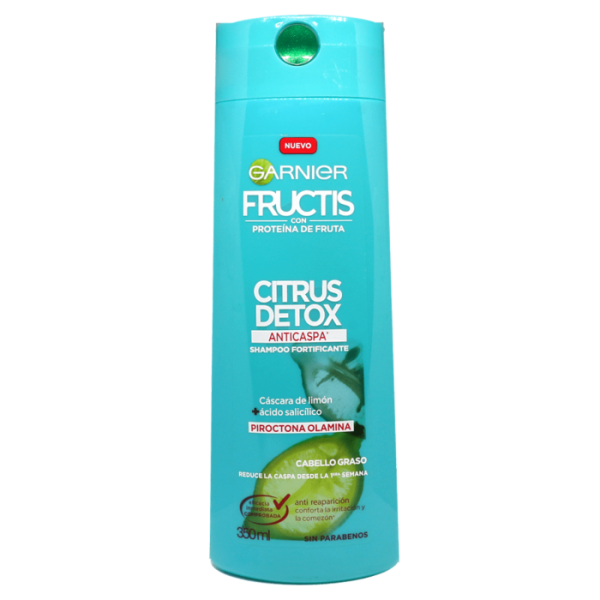 Garnier Shampoo Fructis Anticaspa Citrus Detox 350ml - Pamelita ...