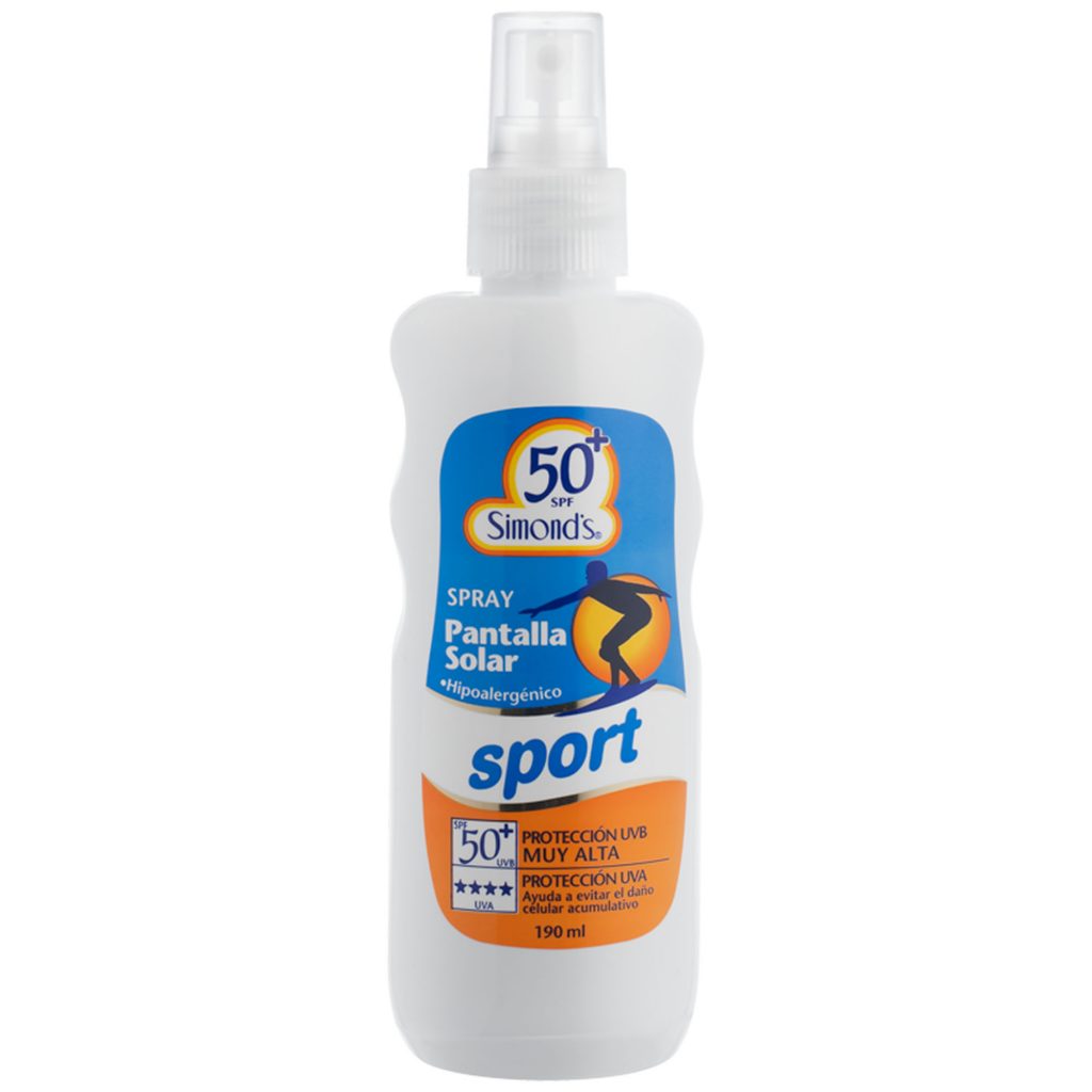 Simonds Protector Solar Sport Spray 50+ SPF 190ml - Pamelita distribuidora