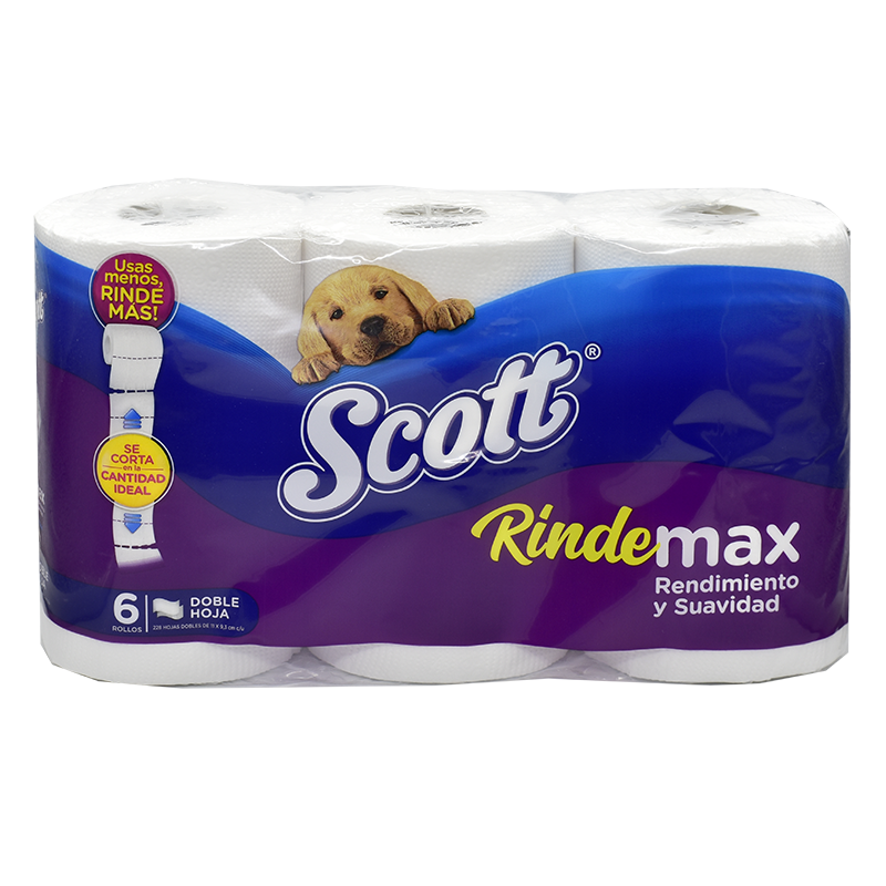 Papel Higienico Scott Rinde Max 6 Rollos Pamelita Distribuidora